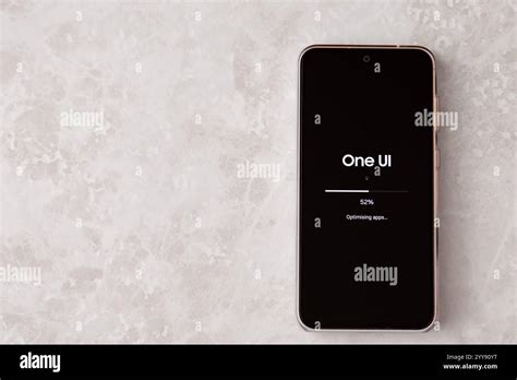 Update Progress On Android Smartphone Lcd Screen Samsung Software Update Galaxy Ai One Ui