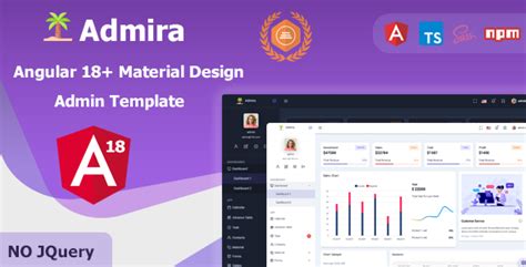 Admira Angular 18 Material Design Admin Dashboard Template Gplcodenet