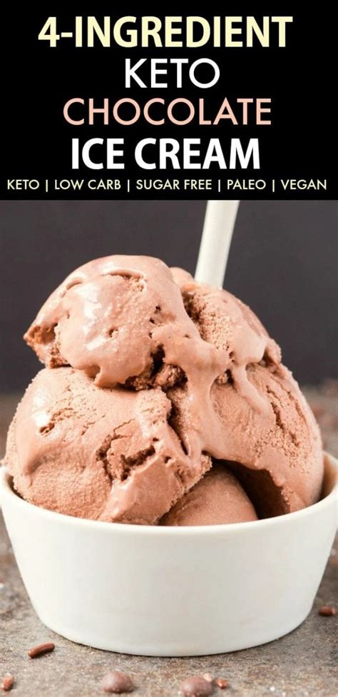 No Churn Paleo Vegan Chocolate Ice Cream Keto Low Carb