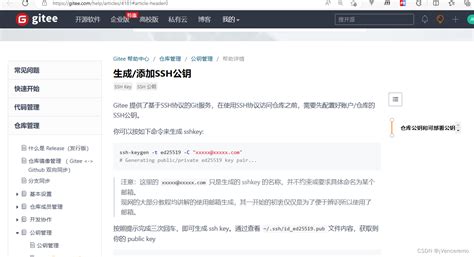 Vueshop学习3初始化git——ssh公钥git Ssh 初始化 Csdn博客