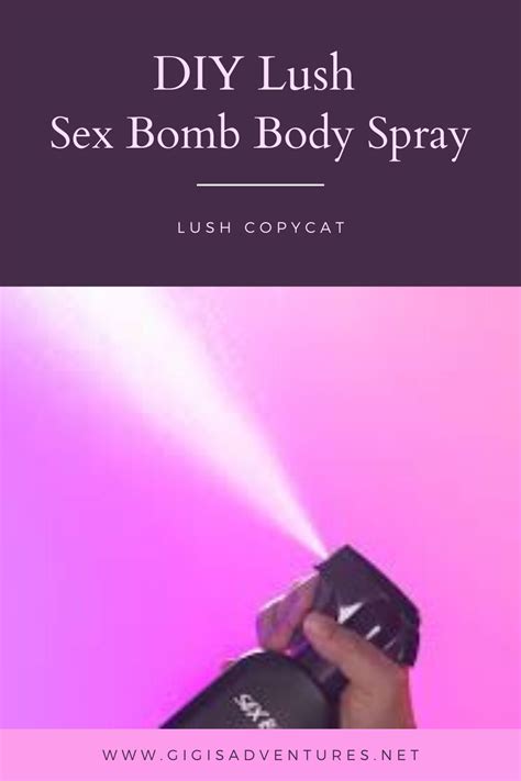 Diy Lush Sex Bomb Body Spray Lush Sex Bomb Copycat