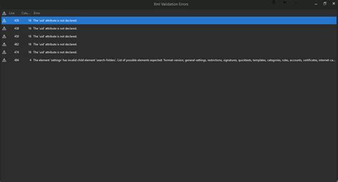 Xml Validation Errors When Importing Settings Initial Setup Em Client