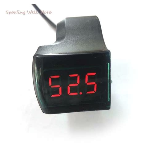 전기 자전거 부품 엄지 스로틀 Lcd 디지털 배터리 전압 디스플레이 스위치 자동차 스위치 핸들 핑거 스로틀 티몬