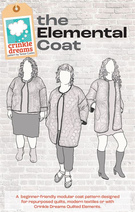 Elemental Coat Sewing Pattern Quilting Books Patterns And Notions