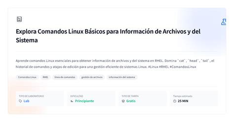 Comandos Linux Para Archivos Y Sistema En Rhel Guía Práctica Labex