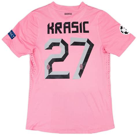 2011 12 Juventus Player Issue Champions League Away Shirt Krasic 27