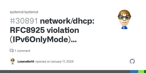 issue with systemd and rfc8925 systemd now requests ipv6 only mode by default but has no clat