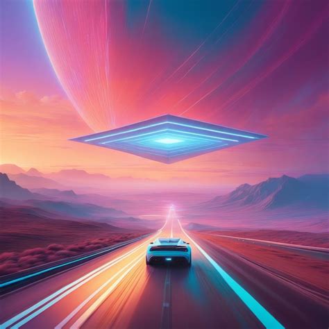 Premium Photo Digital Composite Of Futuristic Sci Fi Car On