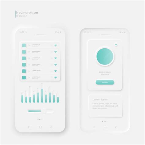 Premium Vector User Interface Elements For A Mobile Application The Layout Of The Phone Screen