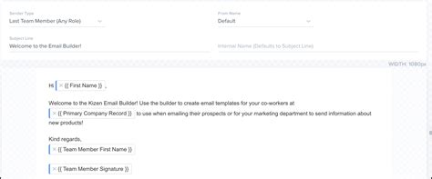 personalize your emails with merge fields kizen