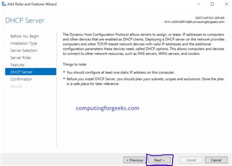Install And Configure Dhcp Server On Windows Server 2019