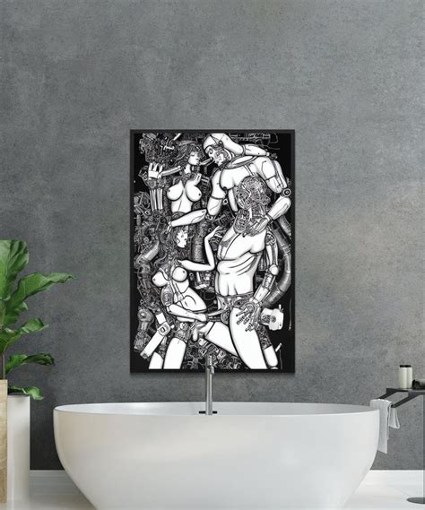 Romantic Line Art Sex Line Art Hot Line Art Adult Wall Art Perfect Canvas Printable Naked