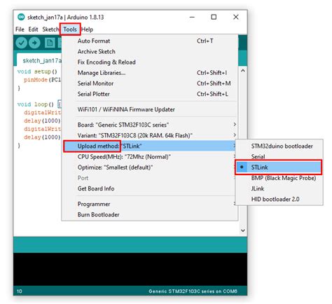 การใช้งานบอร์ด Stm32f103c8t6 กับ Arduino Ide St Link V2 รับทําโปรเจ