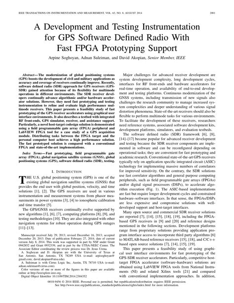 pdf a development and testing instrumentation for gps software