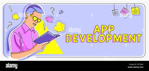 Conceptual Caption App Development Business Idea Producing Computer