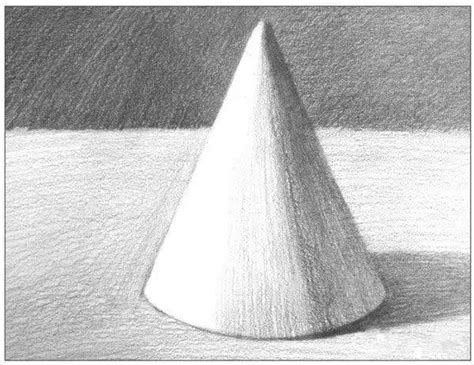 素描入门 素描几何体圆锥体的画法步骤 知乎
