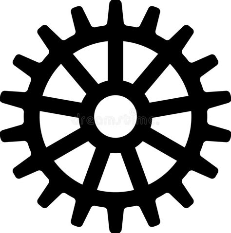 Gear Cogwheel Setting Vector Icon Stock Illustration Illustration Of