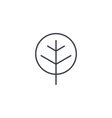 Tree Thin Line Icon Linear Symbol Royalty Free Vector Image