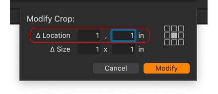 Using The Modify Crop Feature Home