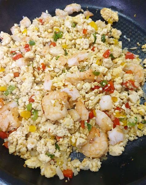 다이어트에 좋은 컬리플라워 두부 볶음밥 만들기