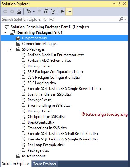 Ssis Project Parameters Vs Package Parameters