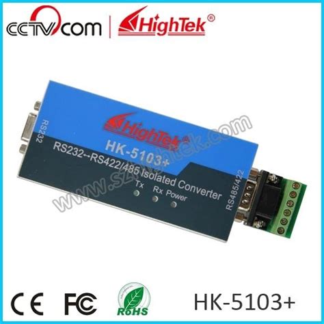 Industrial Grade Active RS232 To RS422 485 Converter HK 5103 HighTek China Manufacturer