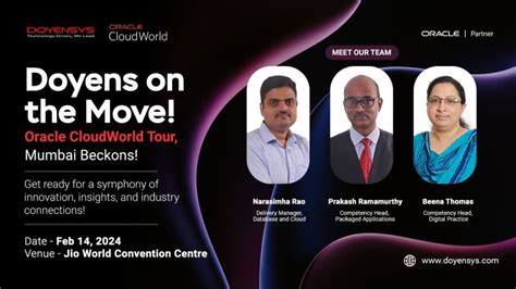 Doyensys Oraclecloudworldtour Innovation Oraclesolutions Doyensys Inc