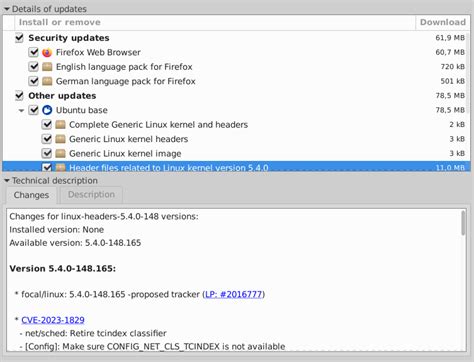 Package Management Why Are Kernel Updates No Longer Categorized As Security Updates In Focal