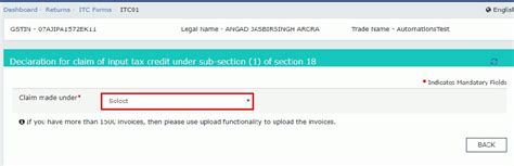 Fast Guide To File GST ITC 01 Form Online On Govt Portal