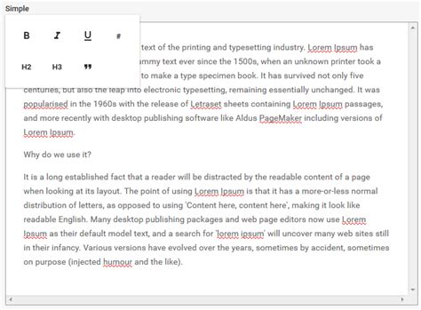 wysiwyg formatting controls cover editable text · issue 1697 · directus directus · github