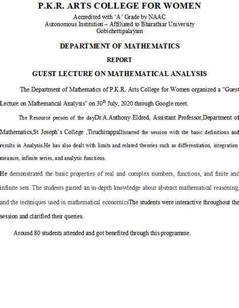 Pkrarts College For Women