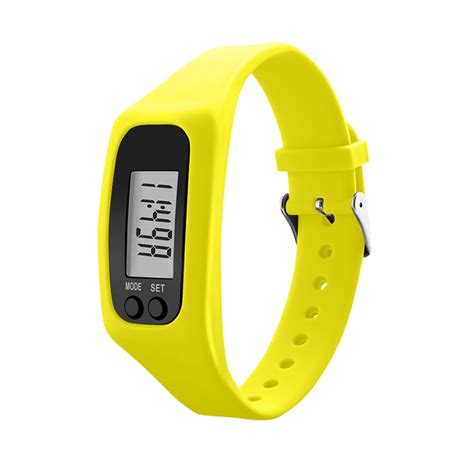 Pedometer Watch With Lcd Display Walking Fitness Wristband Digital Step Count