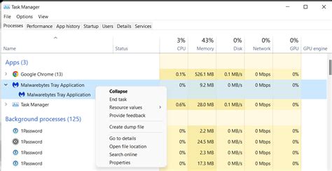 Add Tamper Protection To Malwarebytes Tray Application In Task Manager
