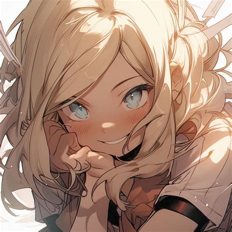 Sad Anime Girl With Blonde Hair And Blue Eyes