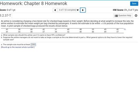Solved Homework Chapter 8 Homewrok Save Score 0 Of 1 Pt 1