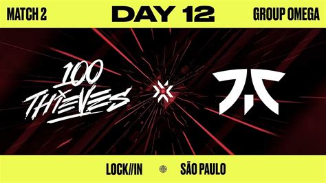 100t Vs Fnc — Vct Lockin — Omega Bracket Day 12 Map 2 Youtube