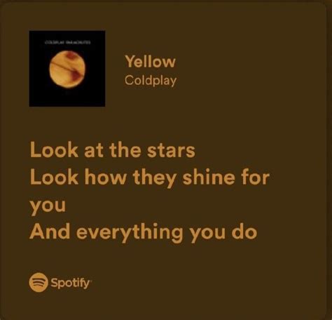 Coldplay Yellow Artofit