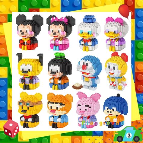 ตัวต่อ เลโก้ นาโน การ์ตูน เซ็ท 2 Nanoblock Cartoon Size M Set 2 Aristonn Thaipick