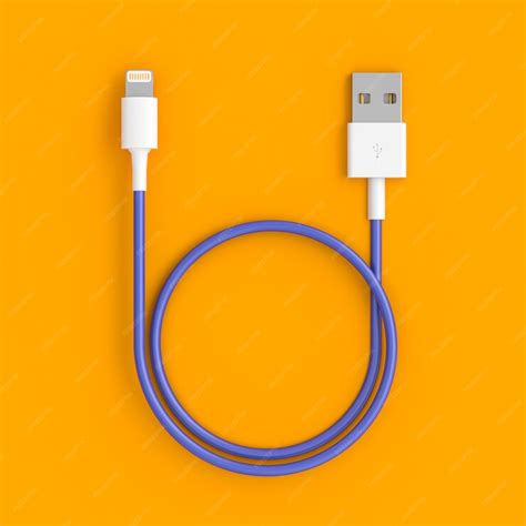 Premium Photo 3d Render Of A Classic Usb Cable