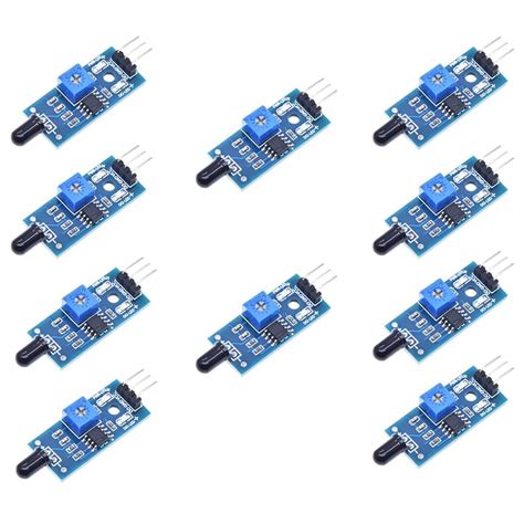 Electronikz Flame Sensor Module Fire Source Detection Module Infrared