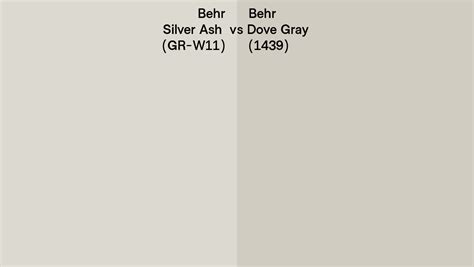 Behr Silver Ash Vs Dove Gray Side By Side Comparison
