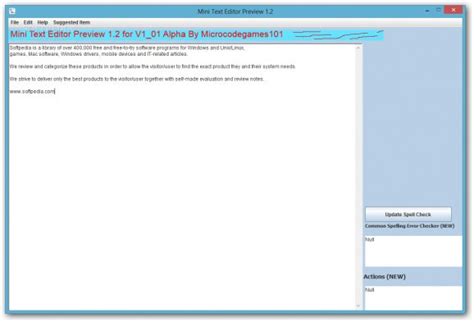 Mini Text Editor Download Softpedia