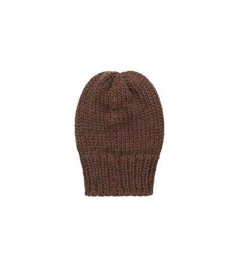 Replay Smeđa Kapa S Mini Etiketom Od Mješavine Vune Replay Službeni Webshop