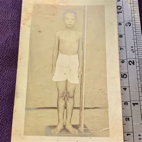 ㊣台灣意象＊旗艦店㊣罕見！日治光頭小學生入學量身高日據210902 Yahoo拍賣