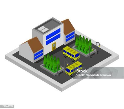 흰색 배경 벡터 그래픽 일러스트레이션에 아이소메트릭 스쿨 3차원 형태에 대한 스톡 벡터 아트 및 기타 이미지 3차원 형태 가정의 방 개념 Istock