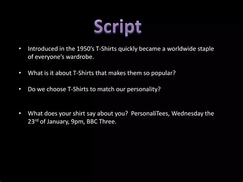 Scripting For Radio Trailer Ppt