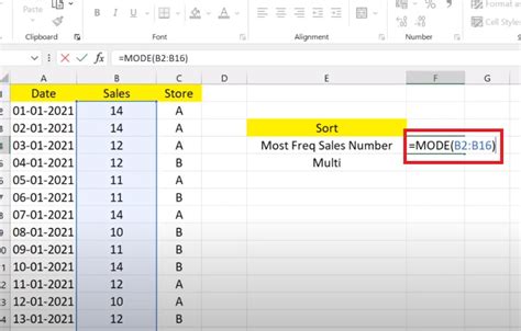 How To Use Mode Function In Excel With Examples Exceltutorial
