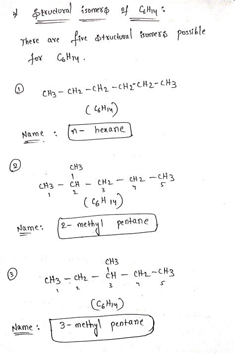 [solved] Draw And Name Five Structural Isomers That All Have The Molecular Course Hero