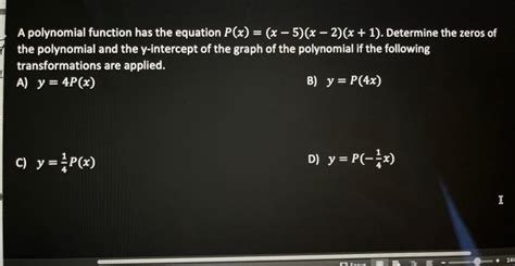 solved a polynomial function has the equation