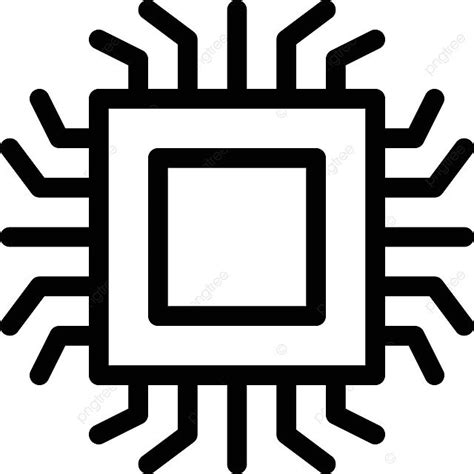 Chip Cpu Digital Motherboard Vector Cpu Digital Motherboard Illustration Background And